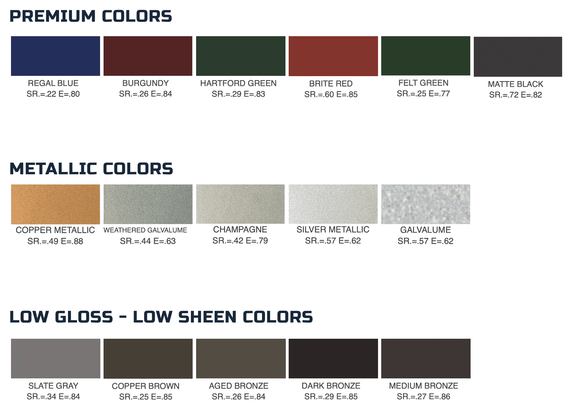 Colors | Klein Roofing